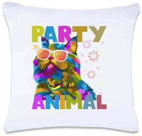 Super plecháček Dekorační polštář s potiskem Party animal 40 x 40 cm Oboustranný tisk: NE