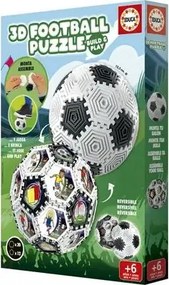 EDUCA 3D Puzzle BuildPlay: Fotbalový míč / 32 dílků / od 6 let