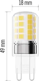EMOS LED žárovka 4,2W G9 ZQ9E23