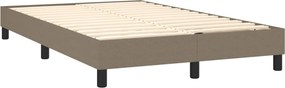 Box spring postel s matrací a LED taupe 120x190 cm textil 3270064