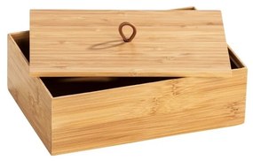 Bambusový box s víkem Wenko Terra, šířka 22 cm