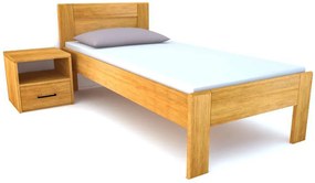 Postel Postelia MONAKO 80x200 cm, Buk - dřevěná postel z masivu o šíři 2,8 cm