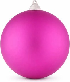 Velká vánoční koule 20 cm, růžová, matná