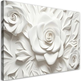 Gario Obraz na plátně Bílé růže Rozměry: 60 x 40 cm