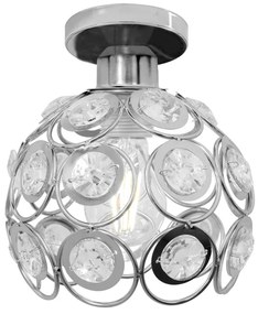 Toolight Elegantní stropní světlo APP204-1C Krystal Silver