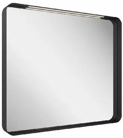 Ravak Strip - Zrcadlo s LED osvětlením, 606x706 mm, černá X000001570
