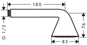 Axor Shower/Front - Ruční sprcha 85 1jet, chrom 26025000