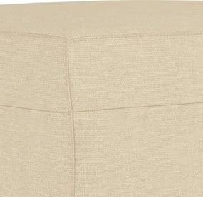 3dílná sedací souprava s polštáři krémová textil 3201828