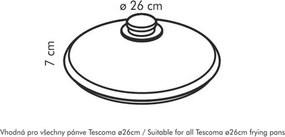 TESCOMA Skleněná poklice UNICOVER ø 26 cm