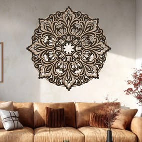 dřevo života 4 vrstvá mandala SEBEDŮVĚRU Rozměry (cm): 40x40, Zvolte barvu dekoru: Ořech-Wenge