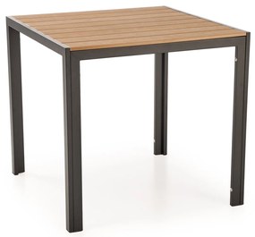 Zahradní stůl Fierro 80 cm hnědý/černý