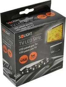 Solight WM501 LED pásek pro TV / 100cm / USB / vypínač / studená bílá