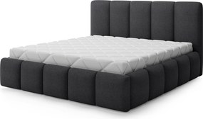 Postel Edvige + Dřevěný rám + plynový výtah + kontejner 160x200