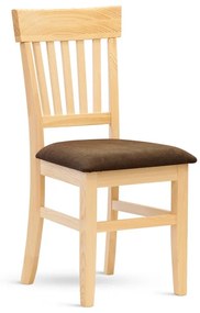 Jídelní židle PINO K – borovice, čalouněný sedák, více barev