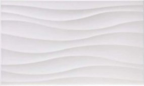 EBS Blanco - Dekor 33,3x55 cm, lesklý bílý BLA3355BEGEL