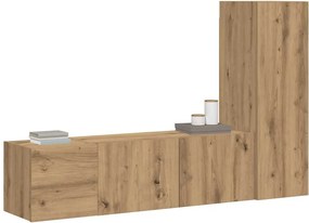 Nástěnné TV skříňky 3 ks dub artisan kompozitní 3328958
