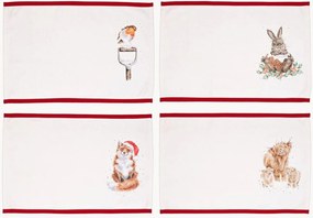 Sada prostírání Frost-Kissed Friends, 4 díly