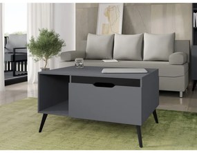Konferenční stolek Motez, Barva dřeva: šedá / šedá + černá
