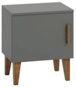 Noční stolek KUBI - barva šedá - 3D6446