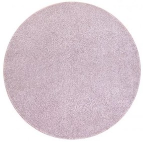 koberec kulatý SAN MIGUEL špinavě růžová 61 hladký, Jednotný je velikost kruh 133 cm | krásné koberce cz
