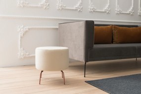 Atelier del Sofa Taburet Octo - Cream, Krémová