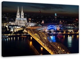 Obraz na plátně Kolínský katedrální most, - 120x80 cm