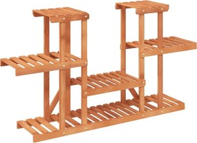 vidaXL Stojan na květiny 110 x 25 x 73 cm masivní jedlové dřevo [362854] Barva: Hnědá