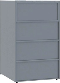 Box na 2 popelnice šedý 138 x 79 x 117 cm ocel 3279987
