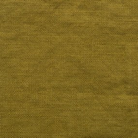 Okrově žlutý/zelený lněný závěs 140x250 cm Moss Green – Linen Tales