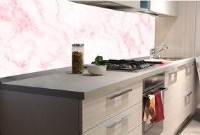 DIMEX | Fototapeta do kuchyně Světle růžová mramorová textura KI-180-276 | 180 x 60 cm | růžová