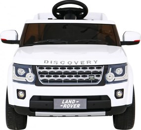 Ramiz Land Rover Discovery elektrické auto pro děti bílé SUV + dálkové ovládání