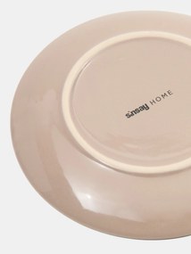 Sinsay - Keramické snídaňové talíře s tečkovaným vzorem 2 pack - béžová