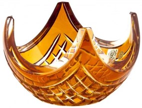 Miska Quadrus, barva amber, průměr 140 mm