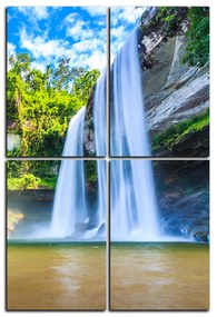 Obraz na plátně - Huai Luang vodopád - obdélník 7228E (120x80 cm)
