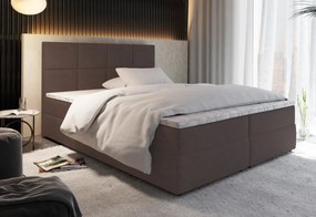 Expedo Čalouněná postel boxspring LENY, 140x200, kronos 27 + topper