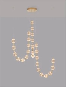 Závěsné LED svítidlo NOVA LUCE BRILLANTE 134W 3200K 9695201 stmívatelné Triac