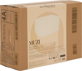 Taburet MUZI XL, 78 x 61 x 42 cm - béžový