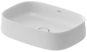 Duravit Zencha - Umyvadlo na desku 55x39 cm, bez přepadu, DuraCeram, matná bílá 2373553279