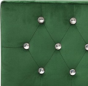 vidaXL Lavice 110 cm samet [325865] Barva: Tmavě zelená