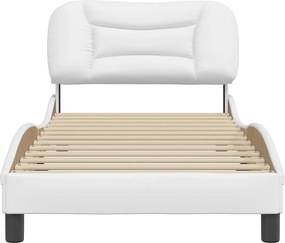Rám postele bez matrace Hvar bílý 80 x 200 cm umělá kůže 3207961