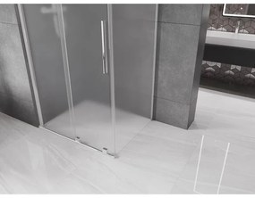 Mexen Velar, sprchový kout s posuvnými dveřmi 120 x 80 cm, 8mm sklo námraza, chromová, 871-120-080-31-01