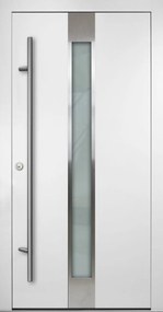 FM Turen - Feldmann & Mayer Vchodové dveře s ocelovým opláštěním FM Turen model DS05 Orientace dveří: Levé, otevírání dovnitř, Dekor: Bílá, Standardní rozměr dveří včetně rámu: 98 cm x 208 cm - vnější rozměr rámu
