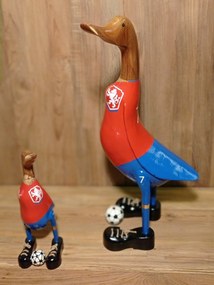 Kachna fotbalista ČR - dřevěná kachna velká