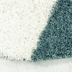 Vopi | Kusový koberec Tango shaggy 3101 blue - Kruh průměr 80 cm