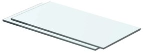 Policové desky 2 ks sklo čiré 40 x 15 cm 3051553