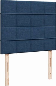 Box spring postel s matrací modrá 120x200 cm textil 3292029