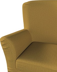 Potah na křeslo Tomelilla vysoké provedení, se záložkami barva žlutá látka pletený vzor