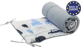 Bomimi MANTINEL do postýlky 180 cm, AUTÍČKA, MODRÁ