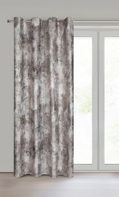 ZATEMŇOVACÍ ZÁVĚS NA KROUŽCÍCH ESTER 140X250 CM VZOROVANÁ