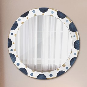 Kulaté dekorativní zrcadlo Moon mandala fi 70 cm